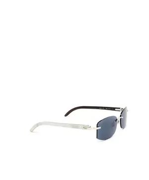 Cartier Rectangular Rimless Sunglasses