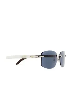 Cartier Rectangular Rimless Sunglasses