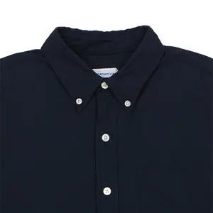 Nanamica Lapel Collar Long Sleeve Shirt - Deep Navy Blue