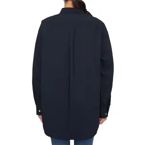 Nanamica Lapel Collar Long Sleeve Shirt - Deep Navy Blue