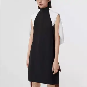 Burberry Sleeveless Mini Bib Dress
