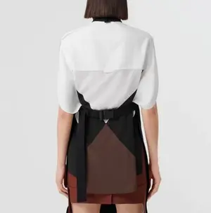 Burberry Sleeveless Mini Bib Dress