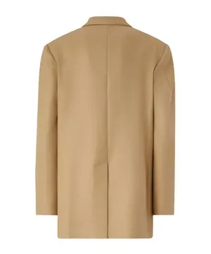 Pinko Double-breasted Collared Button-up Jacket - Nude