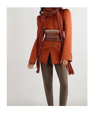 Dries Van Noten Embossed Crepe Blazer