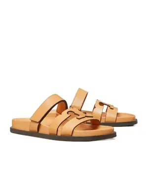 Tory Burch Ines Sport Slides - Camel