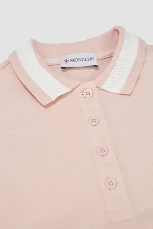 Moncler Logo Embroidered Flared Polo Dress