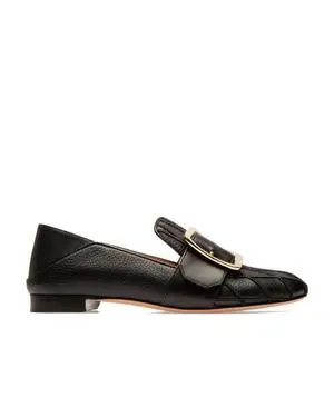 Bally Janelle Loafers With Gold Buckle
