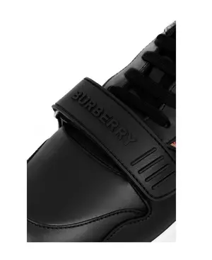 Burberry Vintage Check-print Low-top Sneakers With Logo Strap