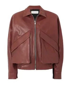 Magda Butrym Leather Jacket - Red