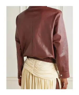 Magda Butrym Leather Jacket - Red