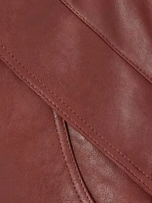 Magda Butrym Leather Jacket - Red