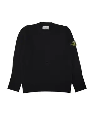 Stone Island Signature Compass-motif Knitted Jumper - Black