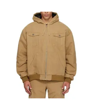 EGONLAB Canvas Hooded Jacket - Camel