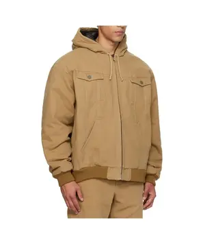 EGONLAB Canvas Hooded Jacket - Camel