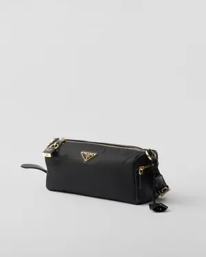Prada Logo Plaque Zip-up Shoulder Bag