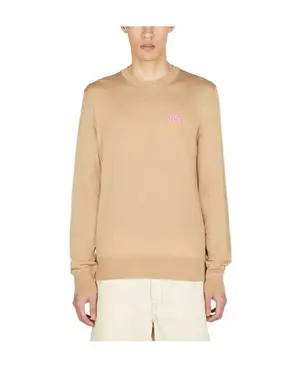Comme Des Garçons Crewneck Knitted Jumper - Nude