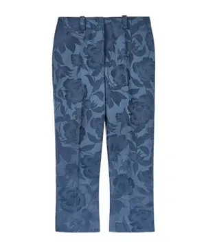 Kenzo Peonies Cropped Jacquard Pants