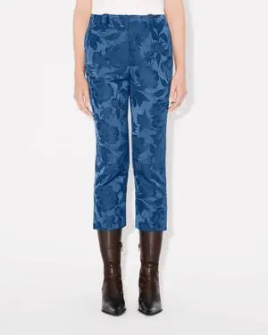 Kenzo Peonies Cropped Jacquard Pants