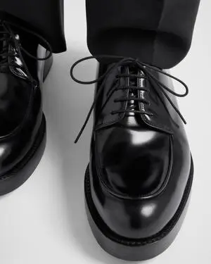 Prada Almond Toe Derby Shoes