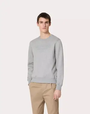 Valentino Garavani Crewneck Sweatshirt With Logo Print