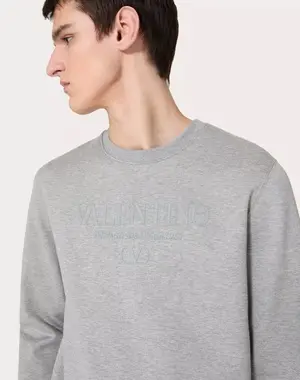 Valentino Garavani Crewneck Sweatshirt With Logo Print