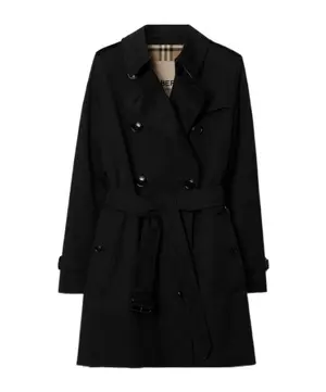 Burberry Double Breasted Belted Waist Trench Coat