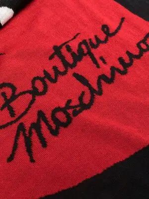 Moschino Logo-print Spotted Scarf
