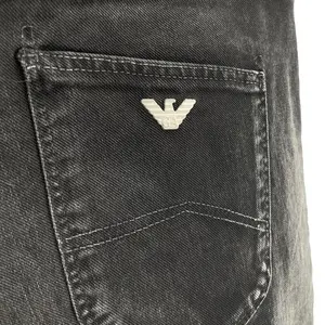 Emporio Armani Logo Detailed Jeans - Black