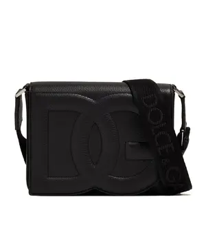 Dolce & Gabbana Medium Dg Logo Crossbody Bag - Black