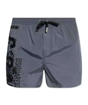 Dsquared2 Monogrammed Logo Swimming Trunks - Grey