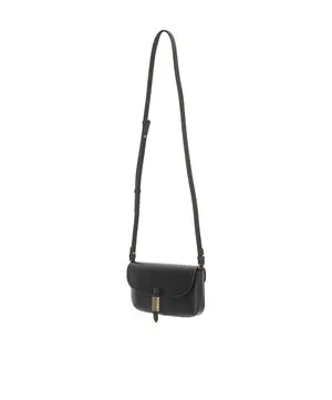 Pinko Logo Detailed Crossbody Bag - Black