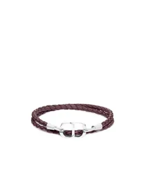 Dior Cd Icon Braided Leather Bracelet - Multicolor
