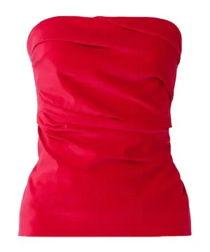 Tove Izel Bandeau Top - Red