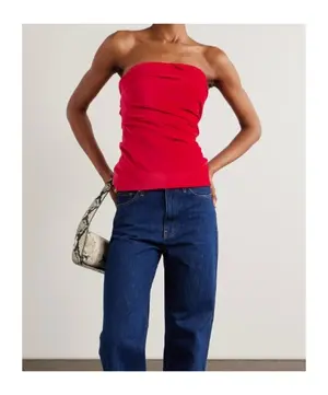 Tove Izel Bandeau Top - Red