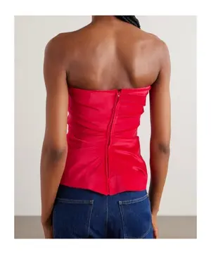 Tove Izel Bandeau Top - Red