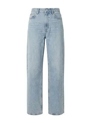 TOTEME High-waisted Straight-leg Jeans - Blue