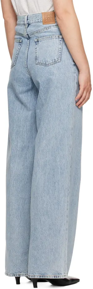 TOTEME High-waisted Straight-leg Jeans - Blue