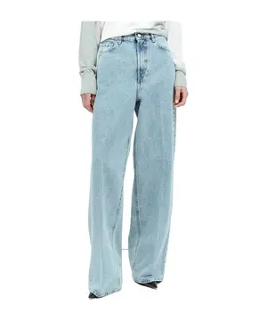 TOTEME High-waisted Straight-leg Jeans - Blue