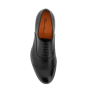 Santoni Round Toe Lace-up Shoes