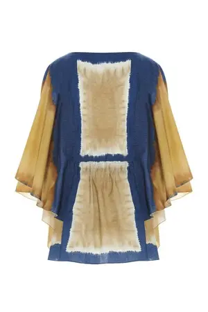 Alberta Ferretti Printed Tie-dye Dress