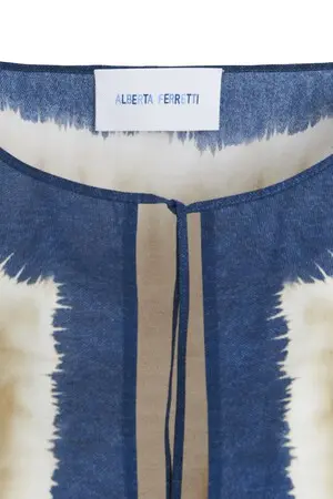 Alberta Ferretti Printed Tie-dye Dress
