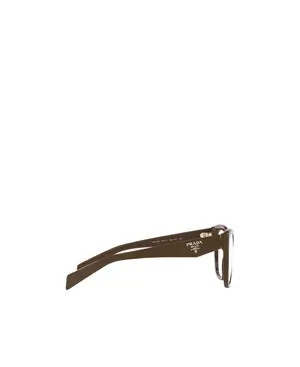 Prada Cat Eye Frame Eyeglasses - Brown