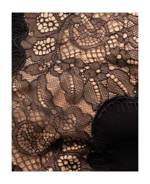 SELF-PORTRAIT Jersey And Lace Mini Dress
