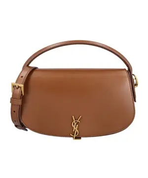 Saint Laurent Leather Shoulder Bag - Brown