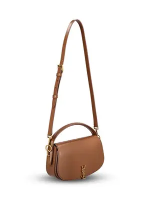Saint Laurent Leather Shoulder Bag - Brown
