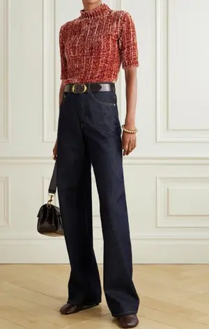 Dries Van Noten High Neck Short Sleeve Sweater