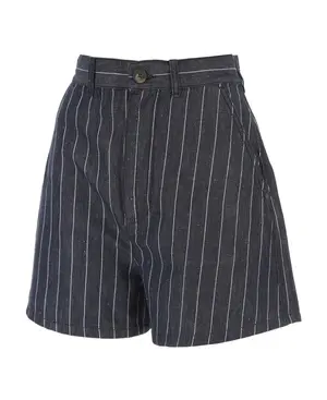 Emporio Armani Striped High-waisted Shorts