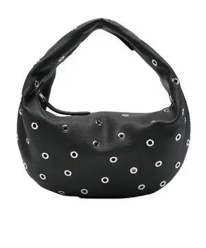 KHAITE Khaite Medium Olivia Eyelet Detailed Hobo Bag