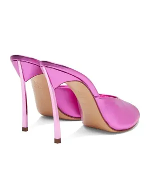 Casadei Blade Flash Peep-toe Mules