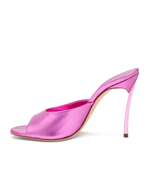 Casadei Blade Flash Peep-toe Mules